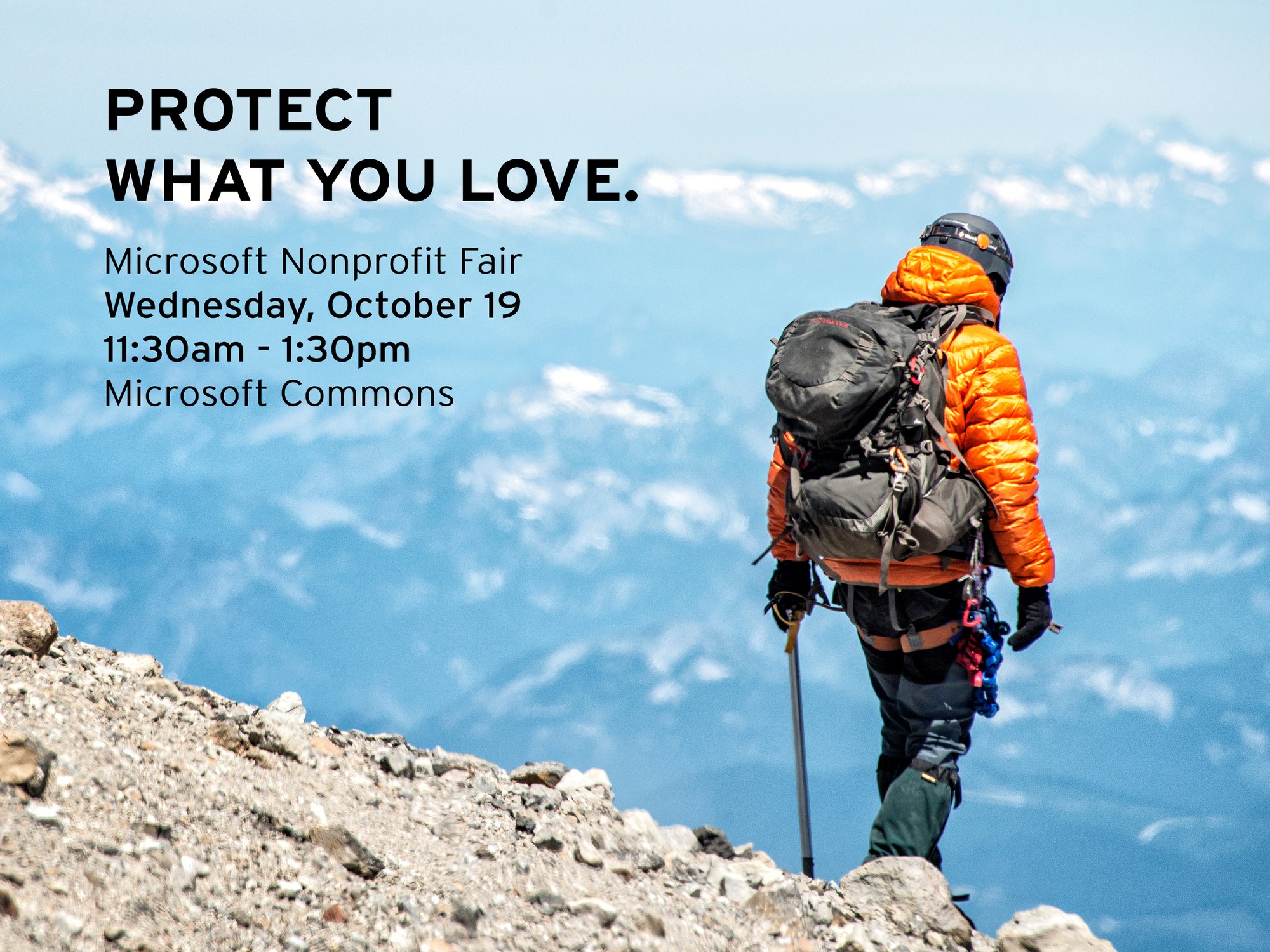 We’ll be at Microsoft’s Nonprofit Fair on October 19 — The Mountaineers