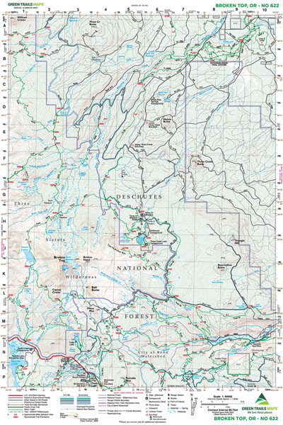 Broken Top, OR No. 622: Green Trails Maps — Books