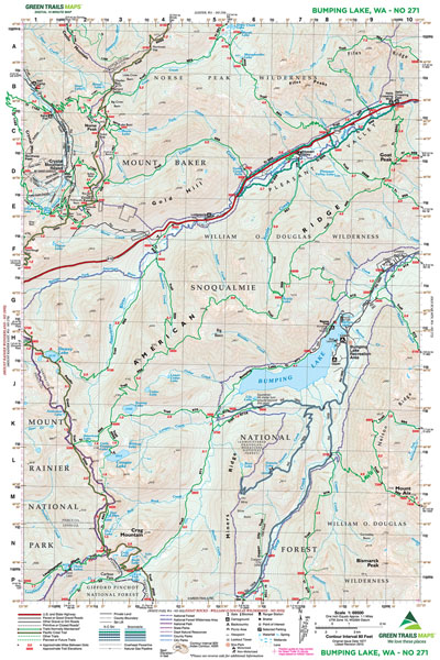 Bumping Lake, WA No. 271: Green Trails Maps — Books