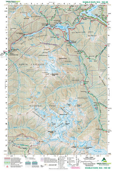 Diablo Dam, WA No. 48: Green Trails Maps — Books