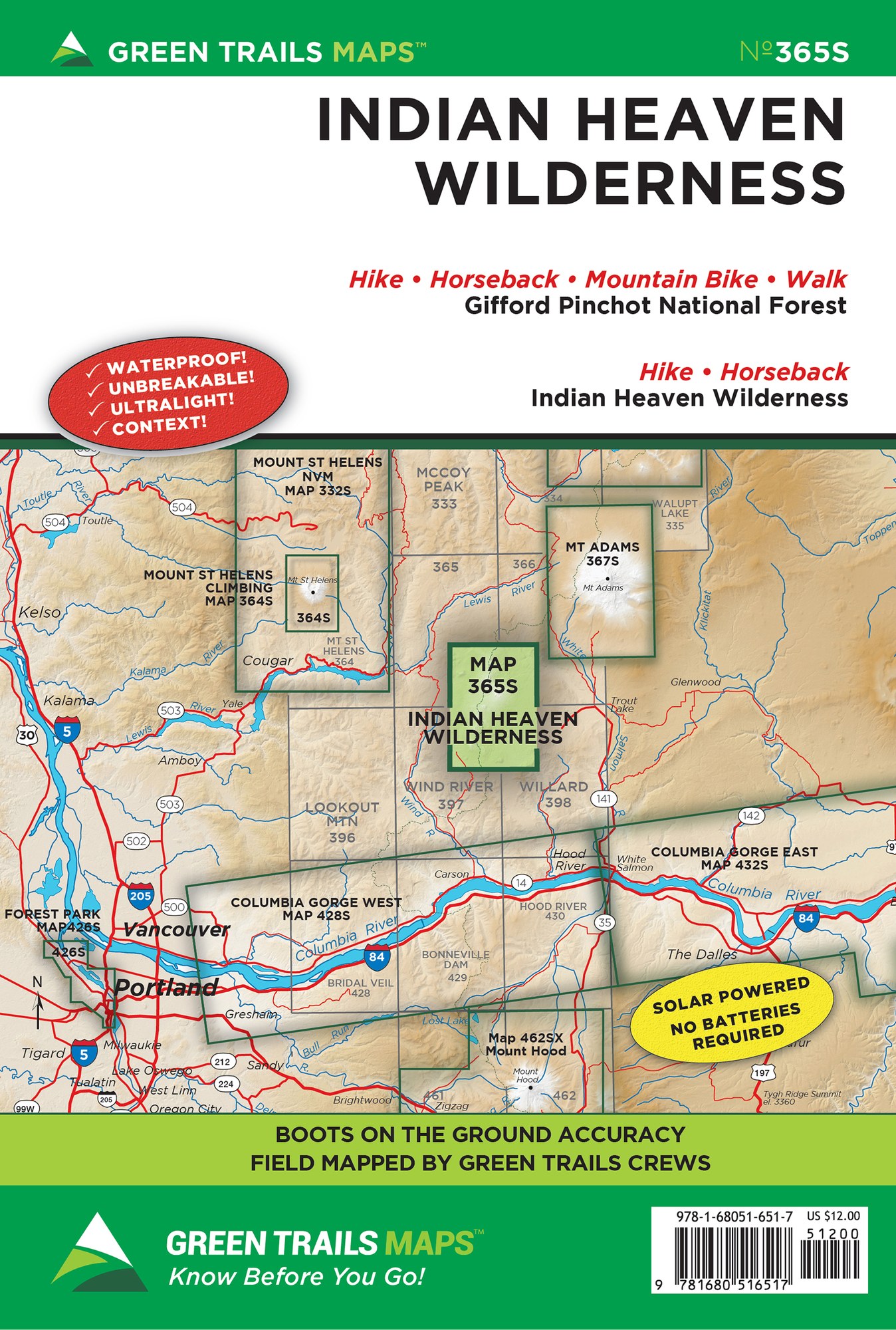 Indian Heaven, WA No. 365S: Green Trails Maps — Books