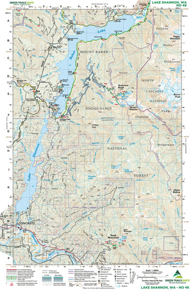 Lake Shannon, WA No. 46: Green Trails Maps — Books