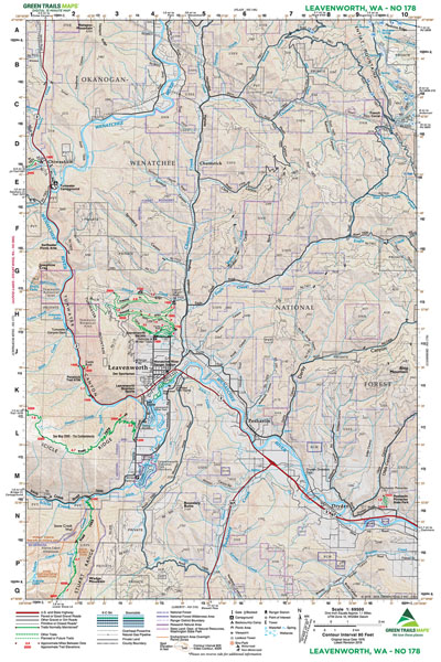 Leavenworth, WA No. 178: Green Trails Maps — Books