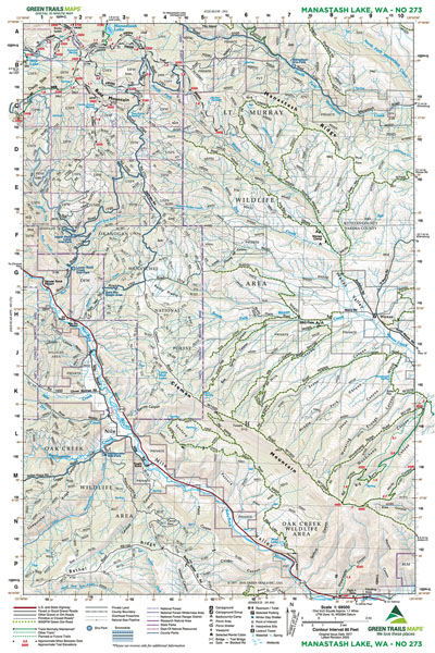Manastash Lake, WA No. 273: Green Trails Maps — Books
