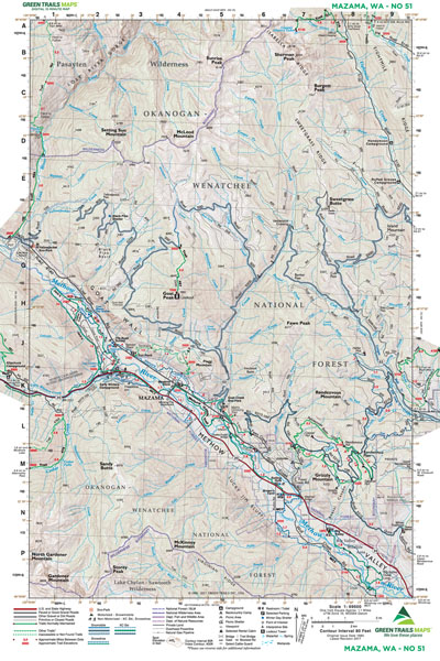 Mazama, WA No. 51: Green Trails Maps — Books