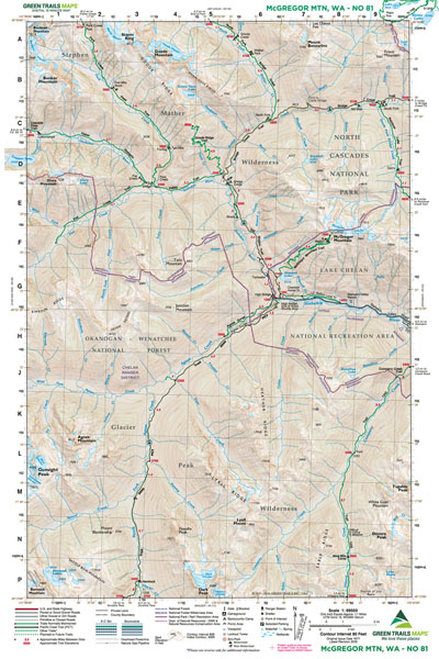 McGregor Mountain, WA No. 81: Green Trails Maps — Books