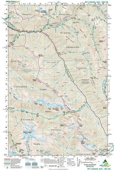 Mount Logan, WA No. 49: Green Trails Maps — Books