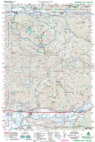 Randle, WA No. 301: Green Trails Maps — Books