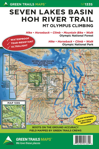 Seven Lakes Basin * Hoh River Trail, WA No. 133S: Green Trails Maps — Books