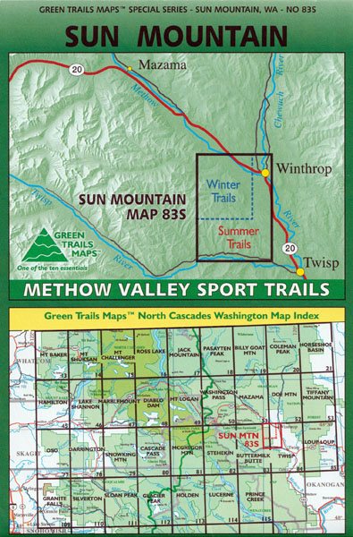 Sun Mountain * Methow Valley, WA No. 83S: Green Trails Maps — Books