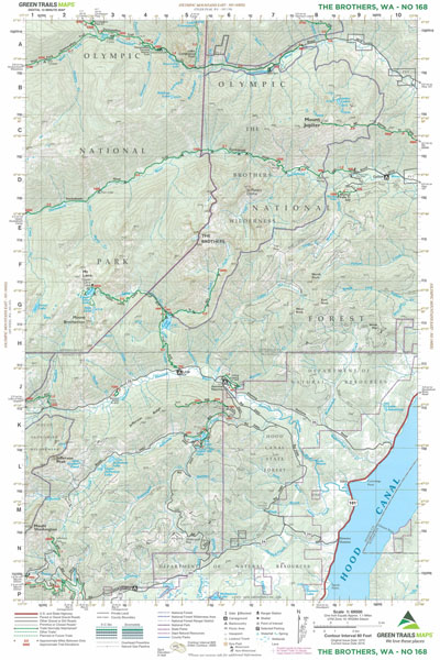 The Brothers, WA No. 168: Green Trails Maps — Books