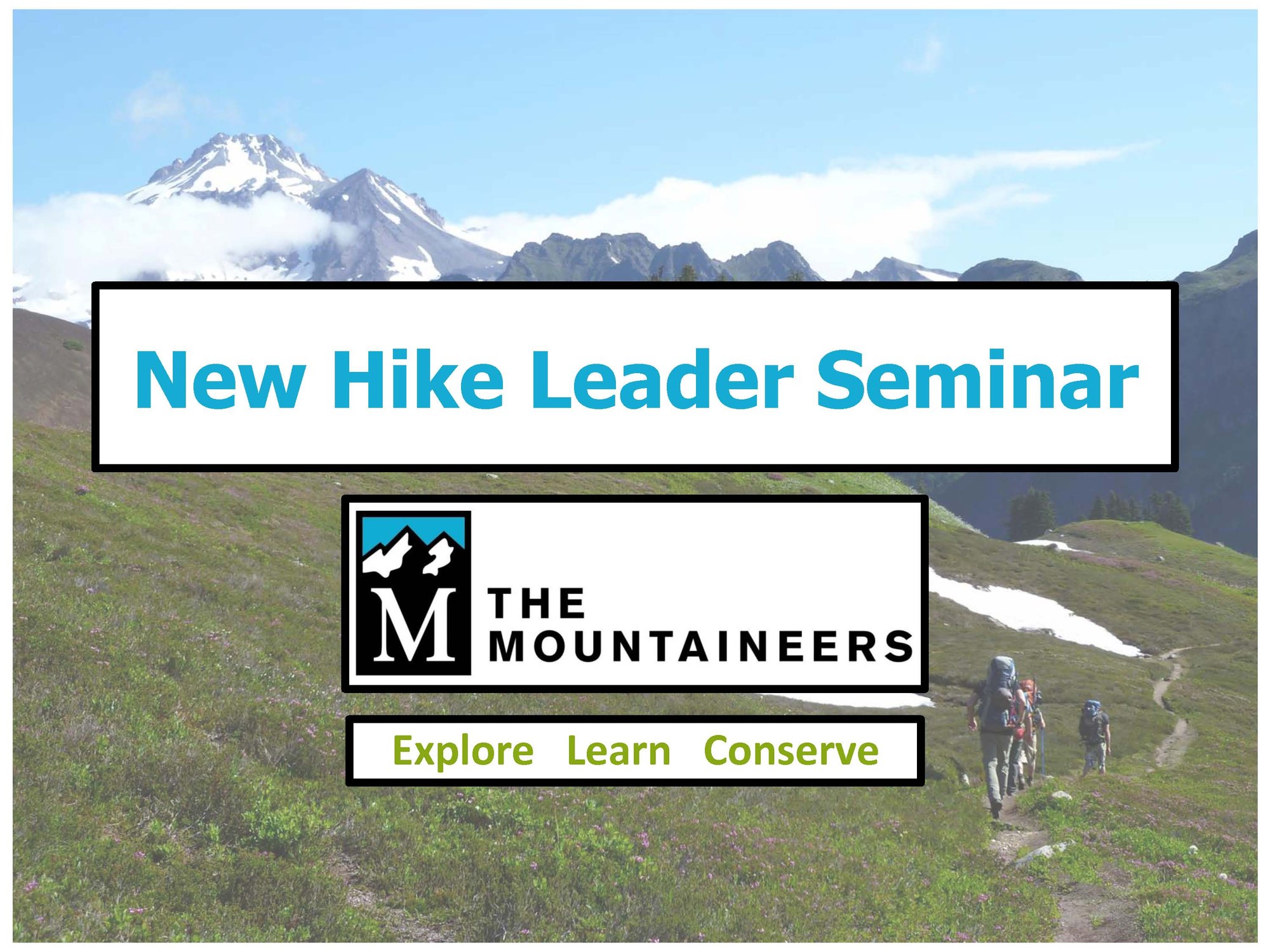 New Hike Leader Seminar — The Mountaineers